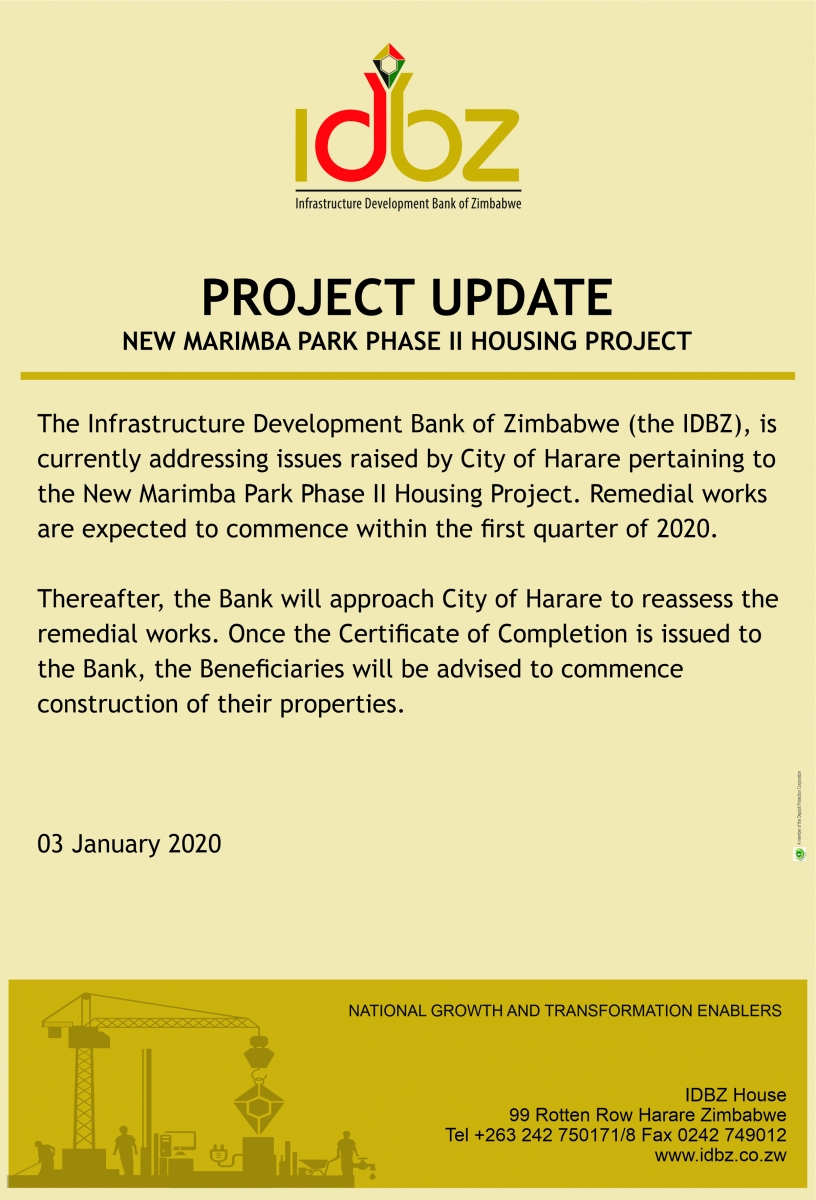 New Marimba Park Phase II Housing Project | Infrastructure Development ...